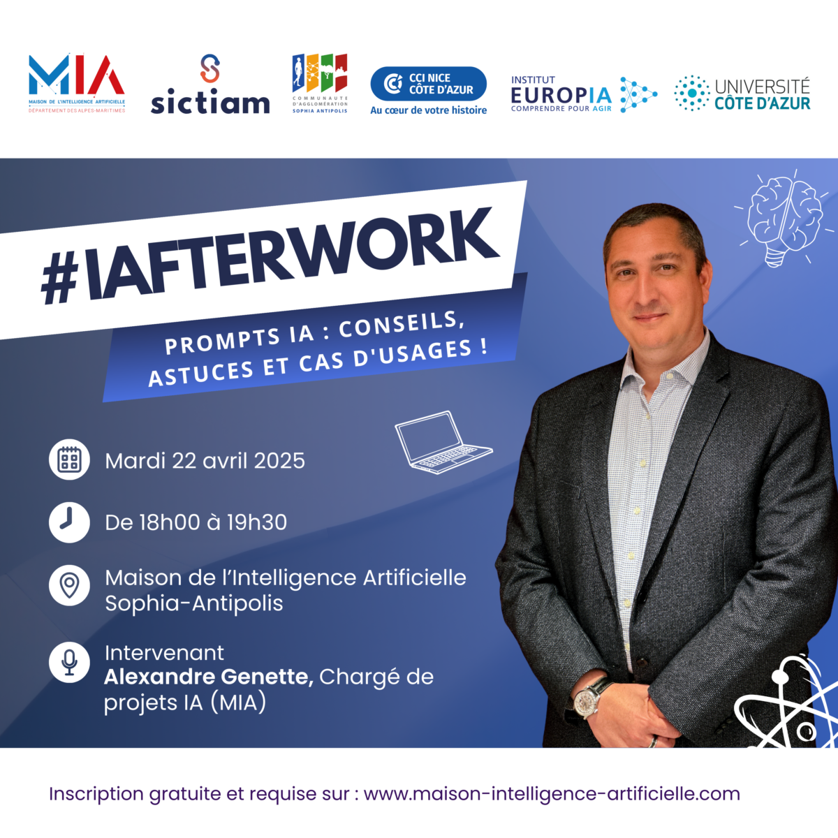 IAFTERWORK - Prompts IA : conseils, astuces et cas d'usages - Maison de l'Intelligence Artificielle